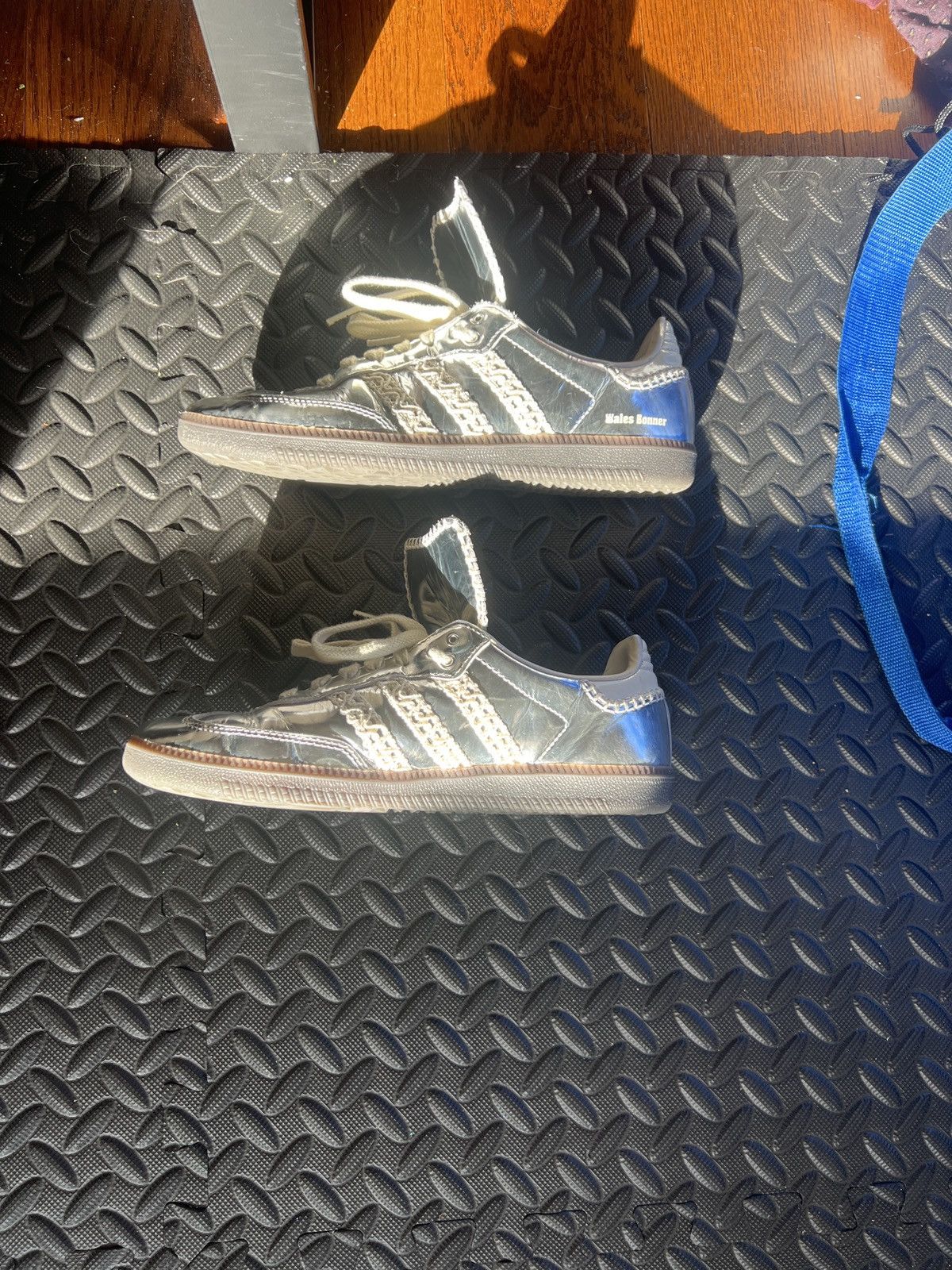 Adidas Wales Bonner x Adidas Sambas (silver metallic) | Grailed