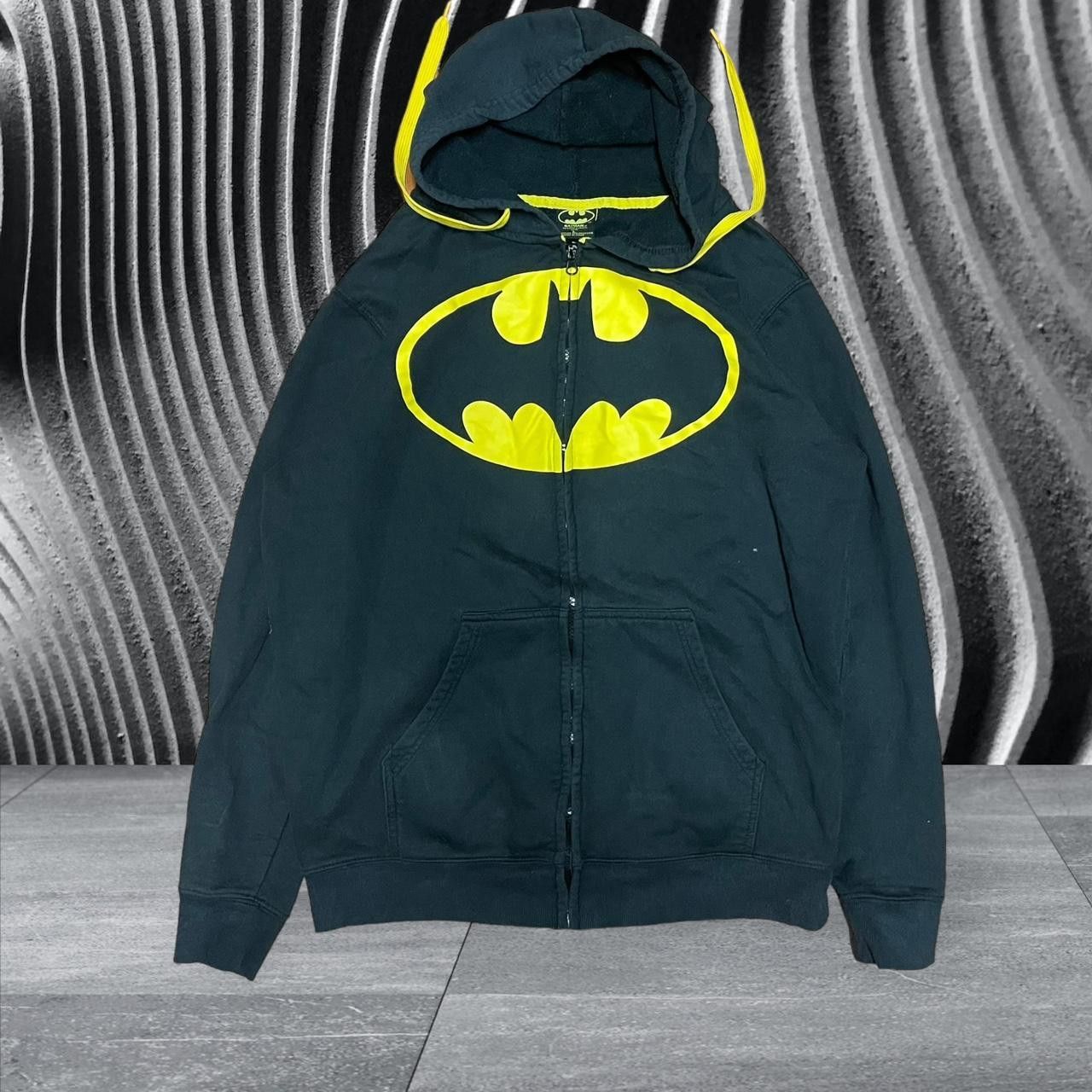 Batman × Streetwear × Vintage Vintage Y2K Batman Logo Grunge Zip up ...