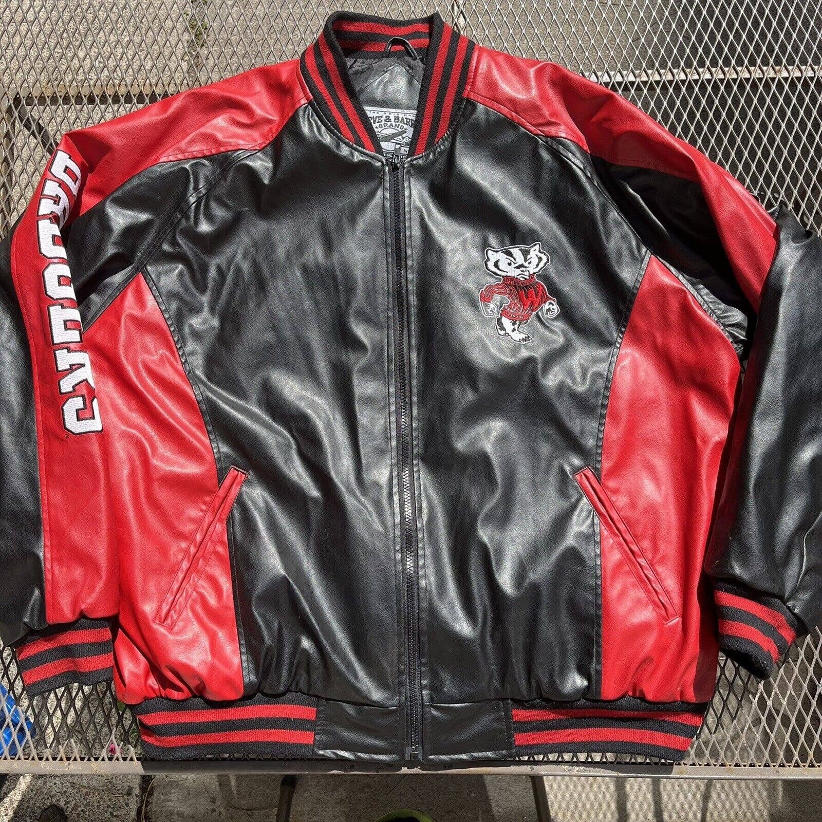 Steve And Barrys Steve & Barry's Wisconsin Badgers Varsity Leather ...