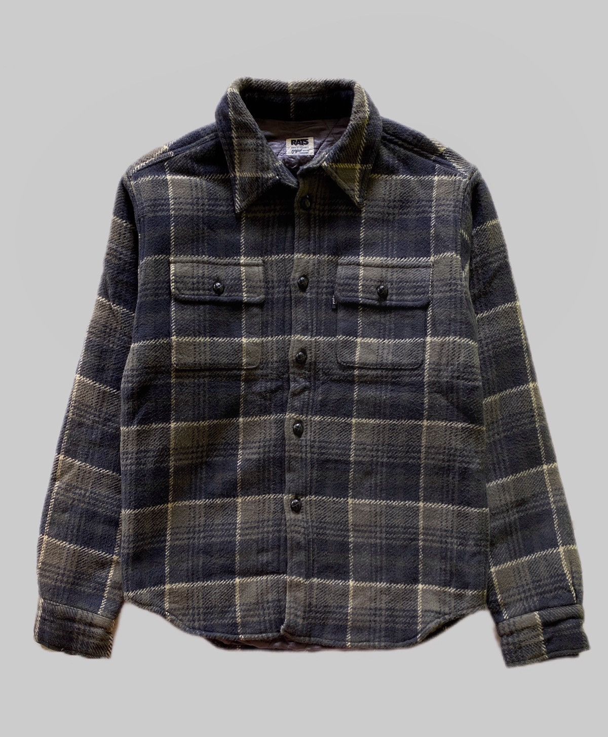 Rats × Streetwear Rare Rats “45 Filthy Club” Quilted-Lined Flannel ...