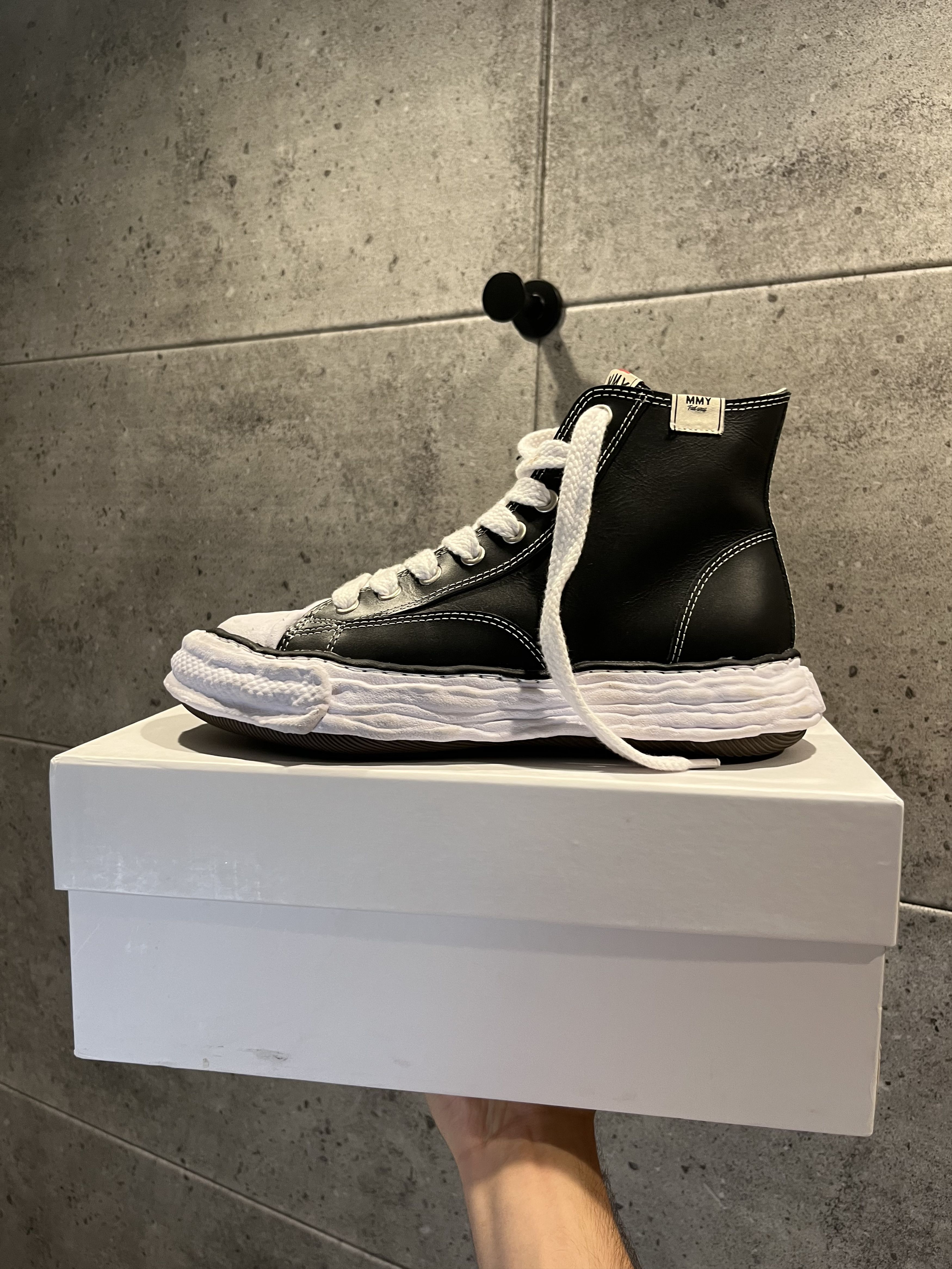 Maison MIHARA YASUHIRO × Miharayasuhiro Maison mihara high top leather ...