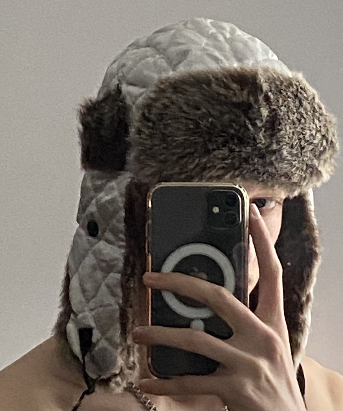 Hysteric Glamour × Japanese Brand Y2K Vintage USHANKA hat Mohair Hype ...