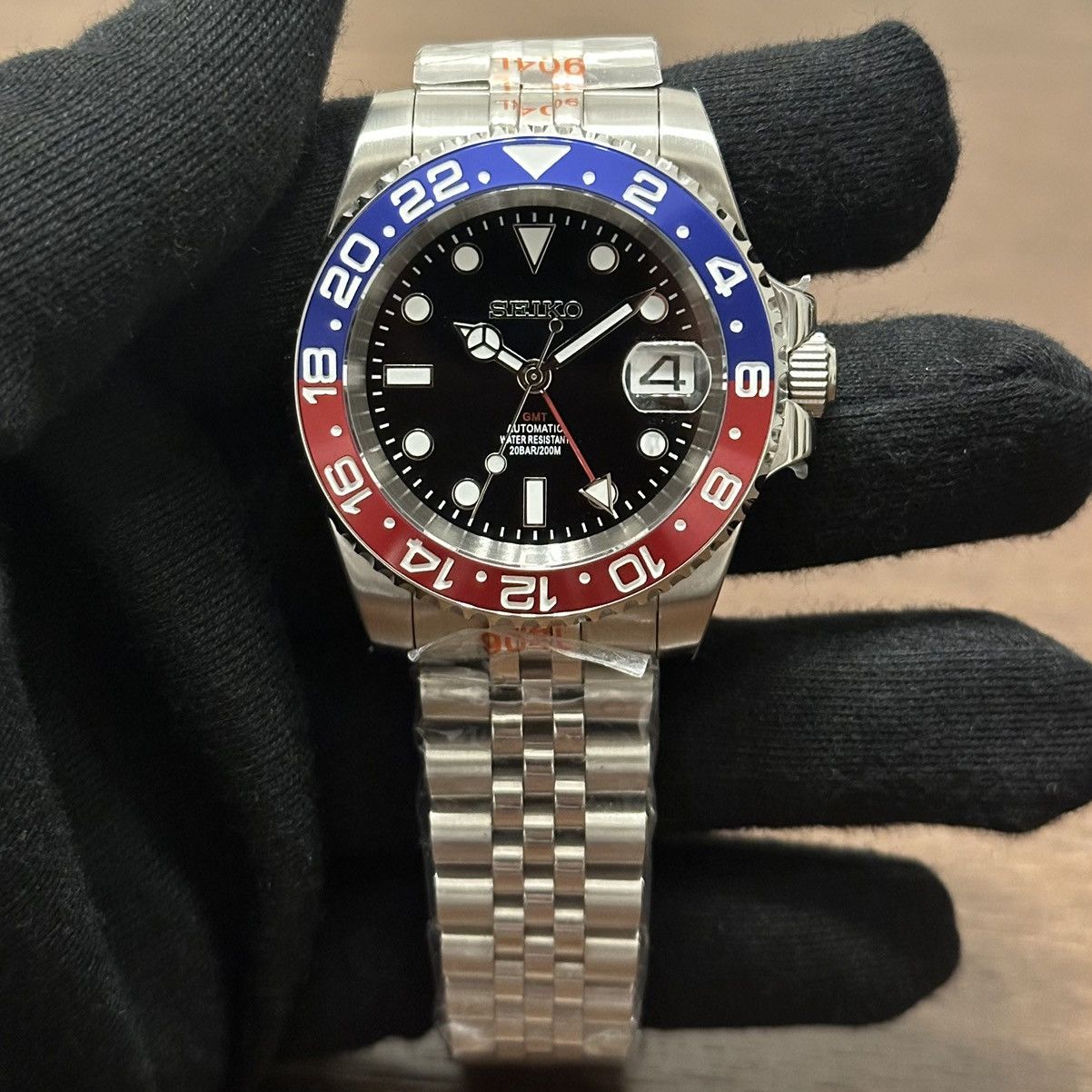 Japanese Brand × Seiko Seiko Mod Pepsi GMT Watch w/ NH34 Automatic Movement | Grailed