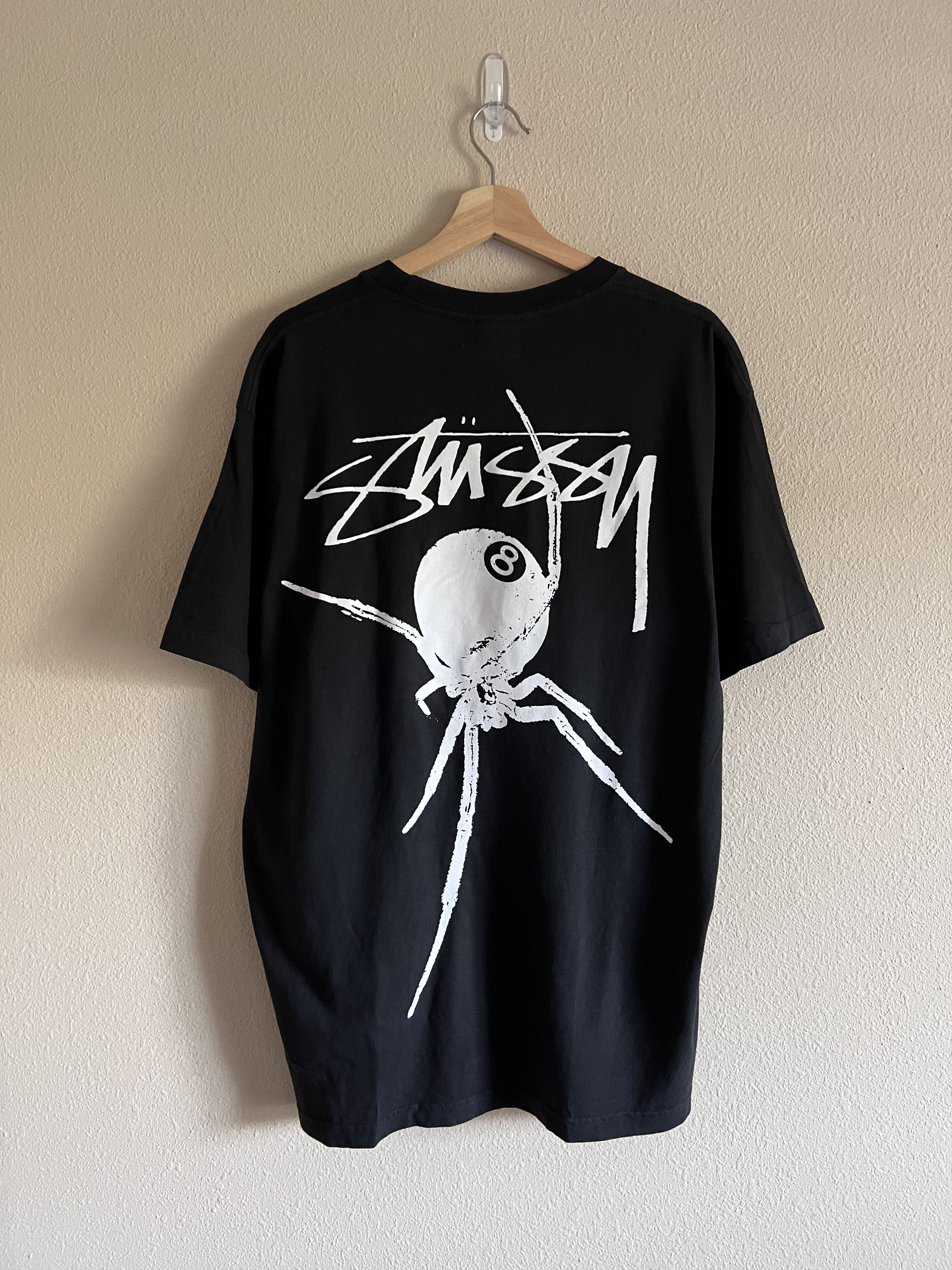 Stussy Stussy Pigment Dyed Arachnid Tee in Black | Grailed