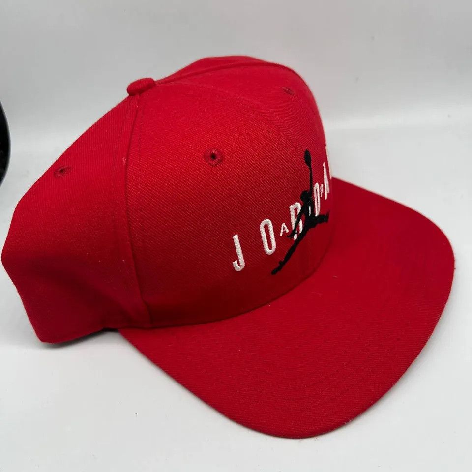 Jordan Brand Air Jordan Red White Black Jumpman Hat Snapback Cap Men ...