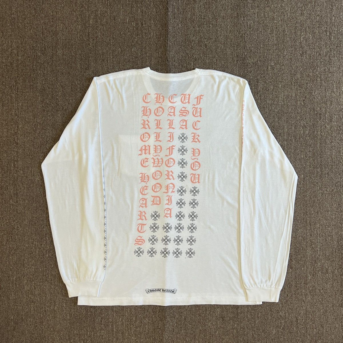 Vintage Chrome Hearts Pink Letter Logo Shirt | Grailed