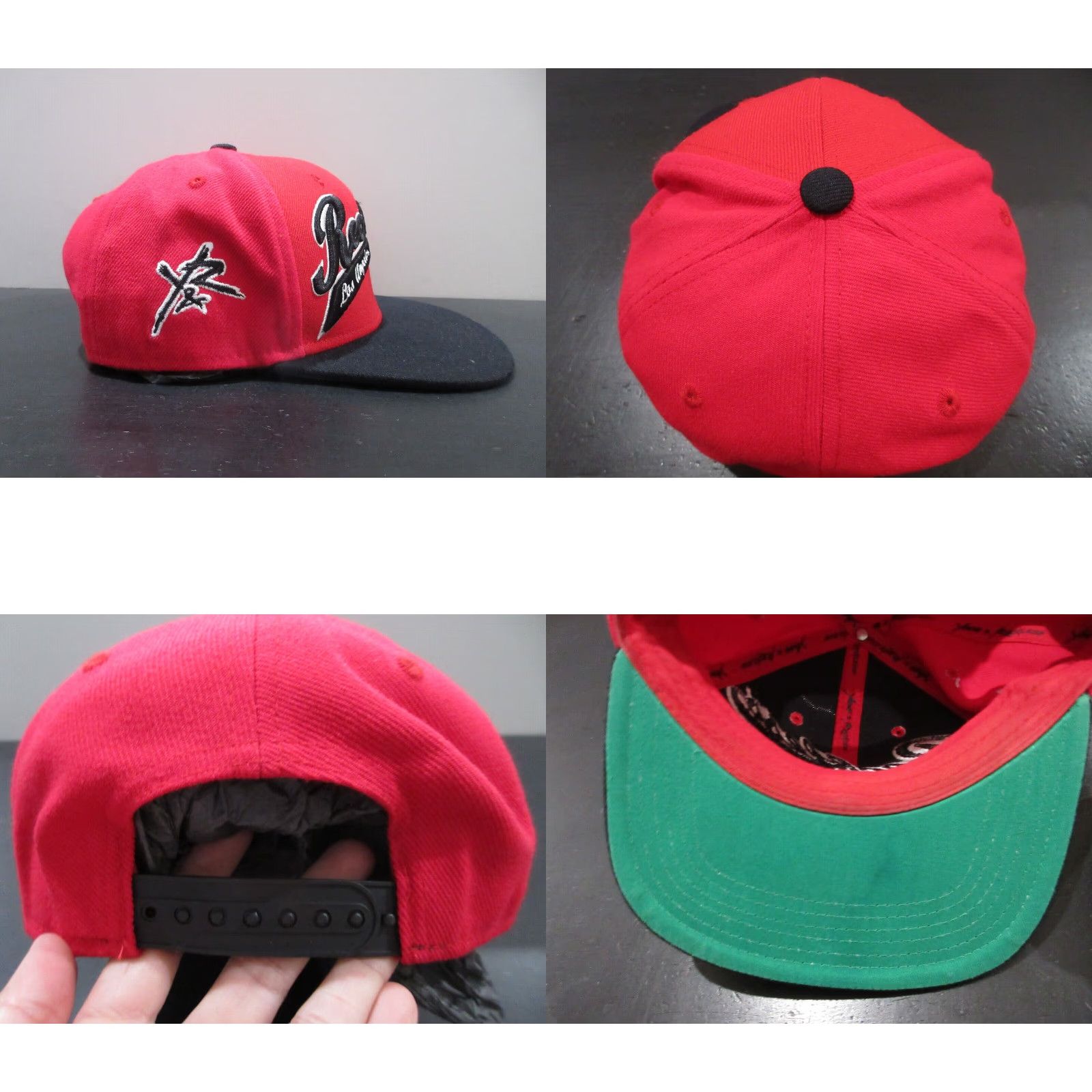 Spell Red Black Spell Out Skater Streetwear Mens Fashion Snap Back Cap ...