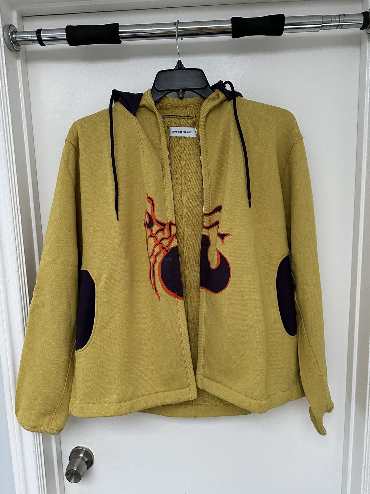 Kiko Kostadinov Sharif Farrag Ant Fleece Hooded Jacket Sunflower | Grailed