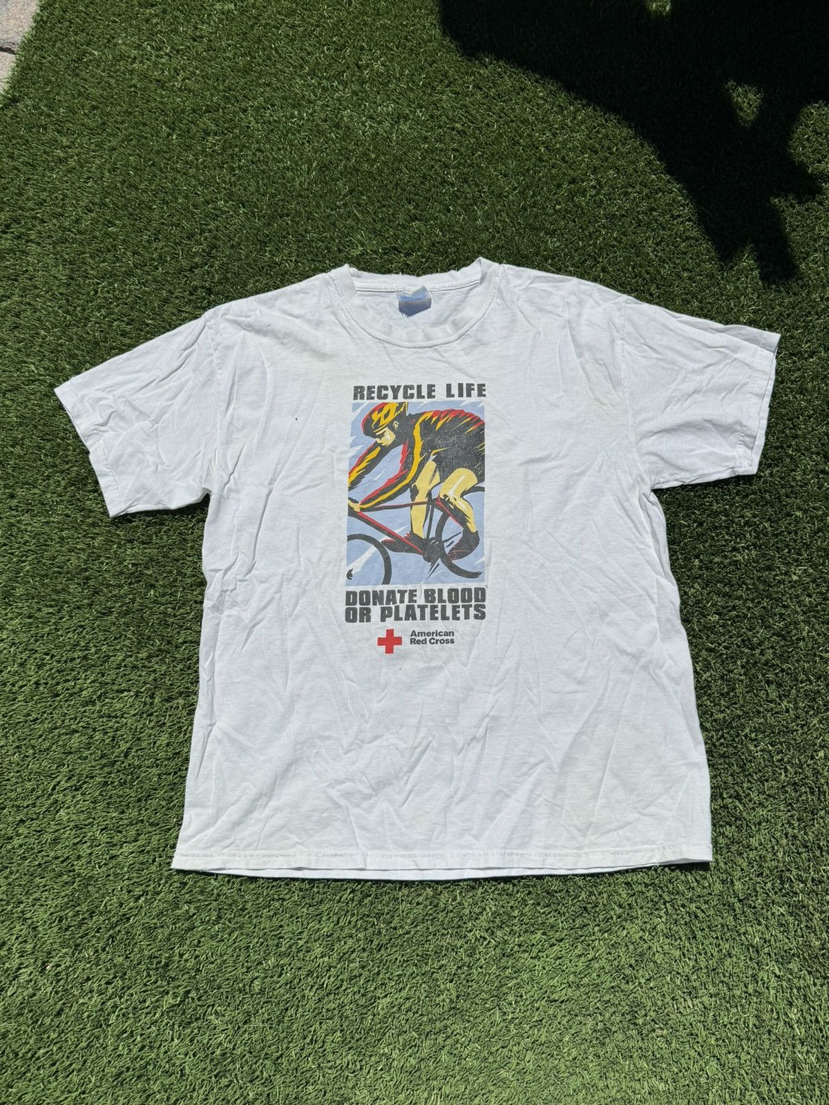 Vintage Recycle Life American Red Cross Tee | Grailed