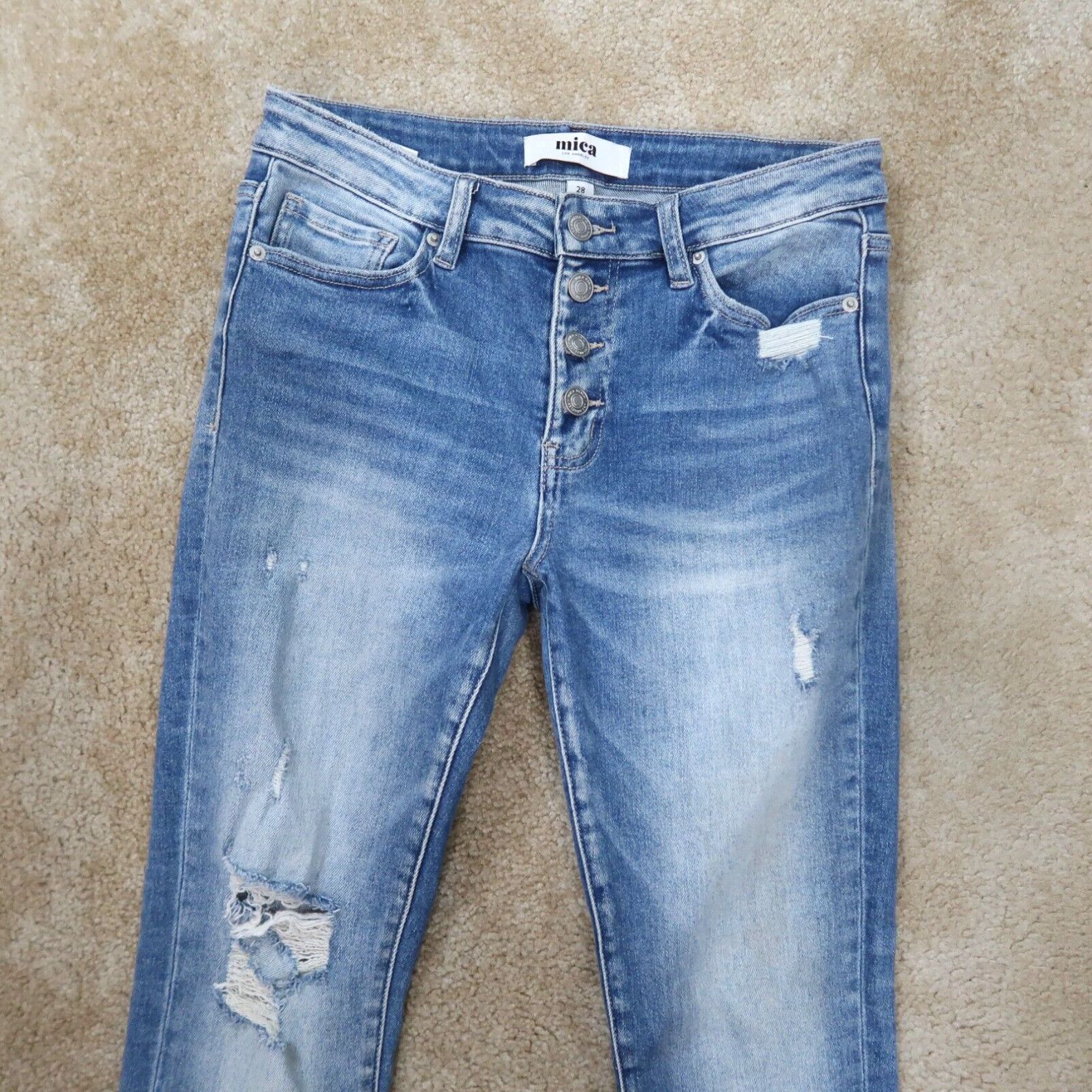 MISA Los Angeles Mica Los Angeles Skinny Jeans Womens 28 Denim Blue ...