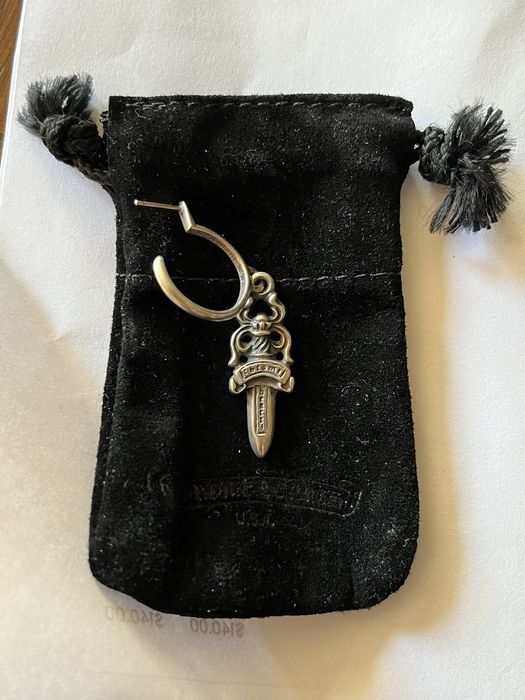 Chrome Hearts Chrome Hearts Dagger hoop earring | Grailed