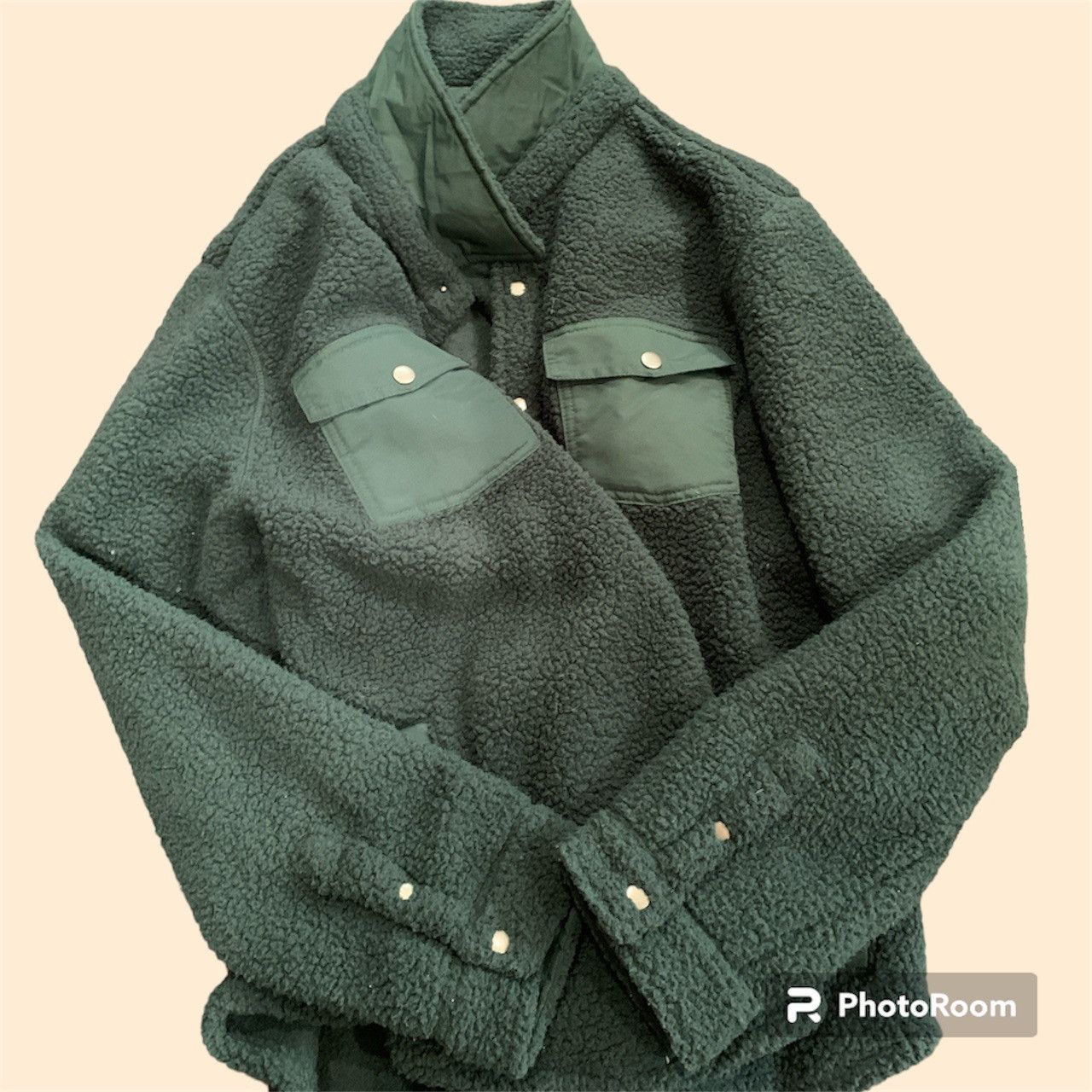 Vintage Pine Green Fleece Jacket | Grailed