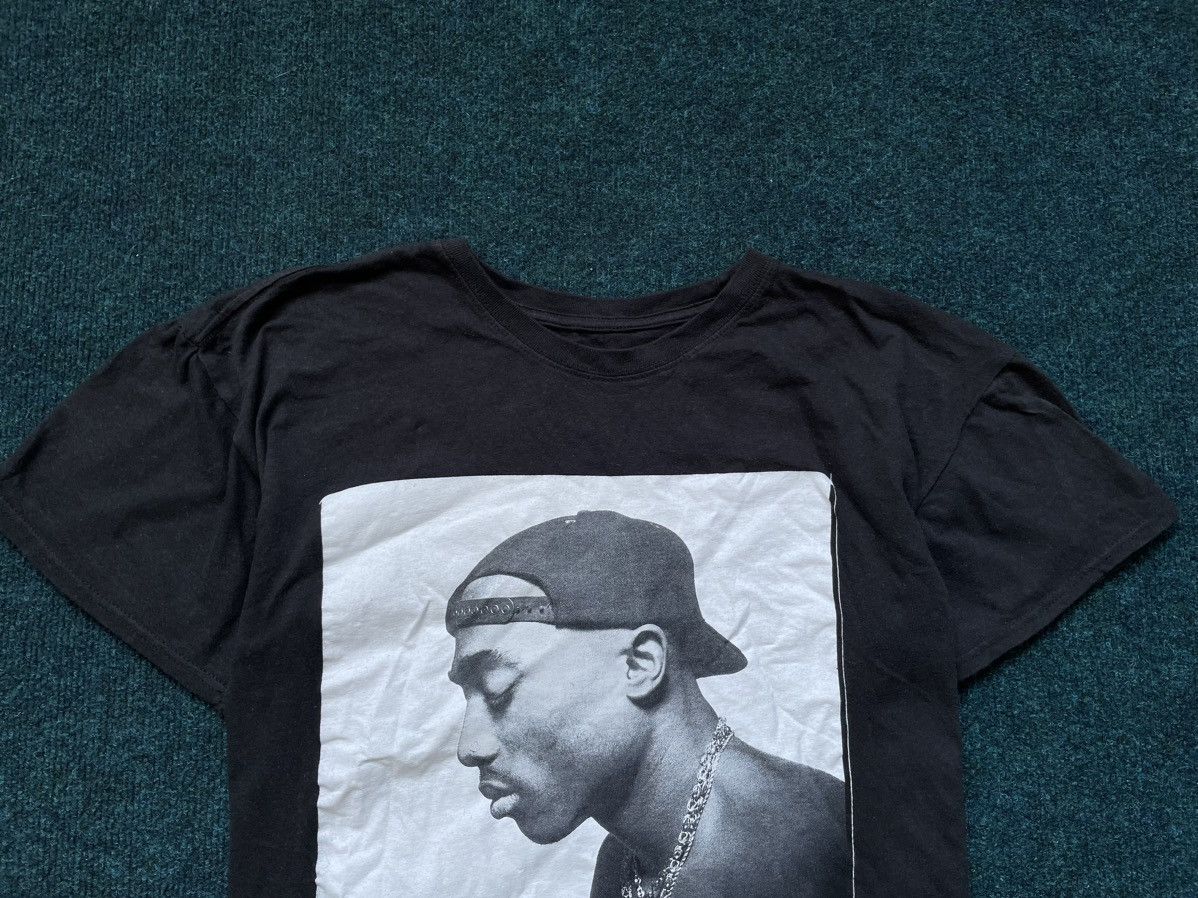 Vintage 2PAC Tupac Shakur Hip Hop Rapper Black RARE Streetwear y2k ...