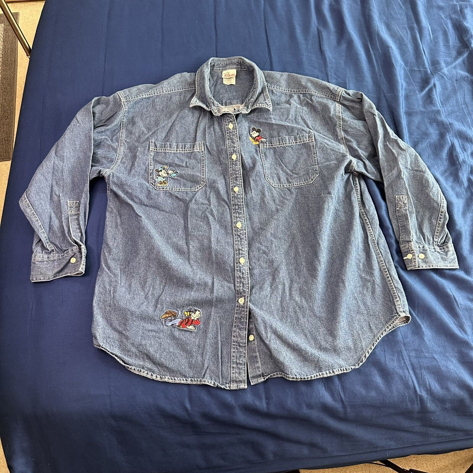 Disney The Disney Store Denim Shirt Jacket denim Goofy & Friends | Grailed