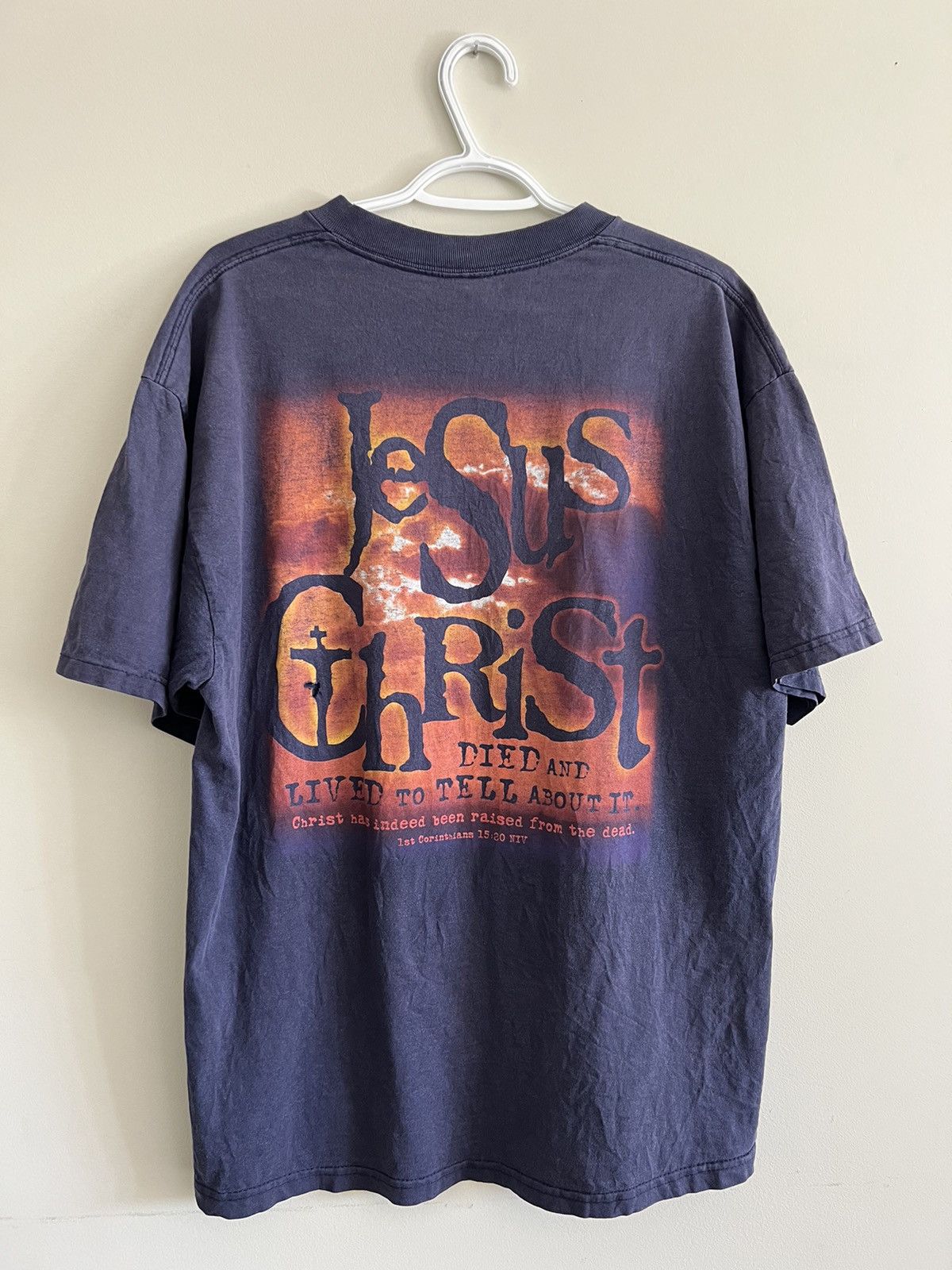 Streetwear × Vintage Vintage Jesus Christ Shirt Worn by WWF Shawn ...