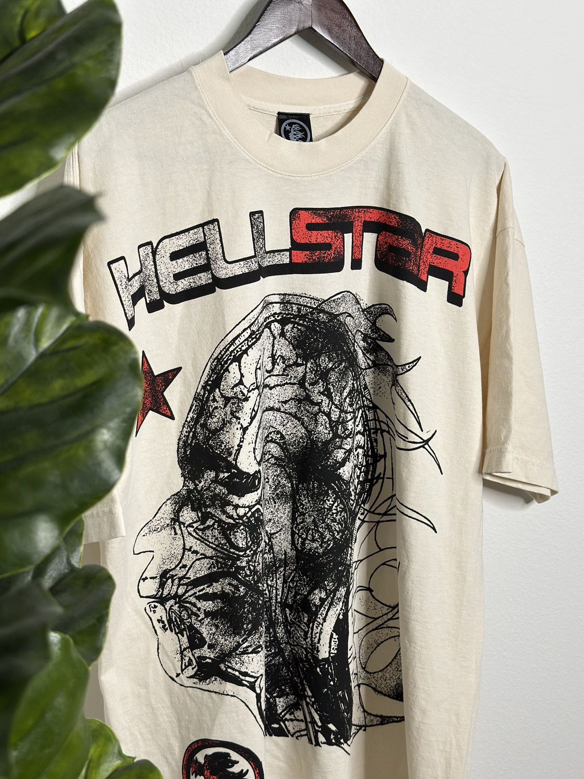 HELLSTAR Hellstar Studios Human Development Tee Cream | Grailed