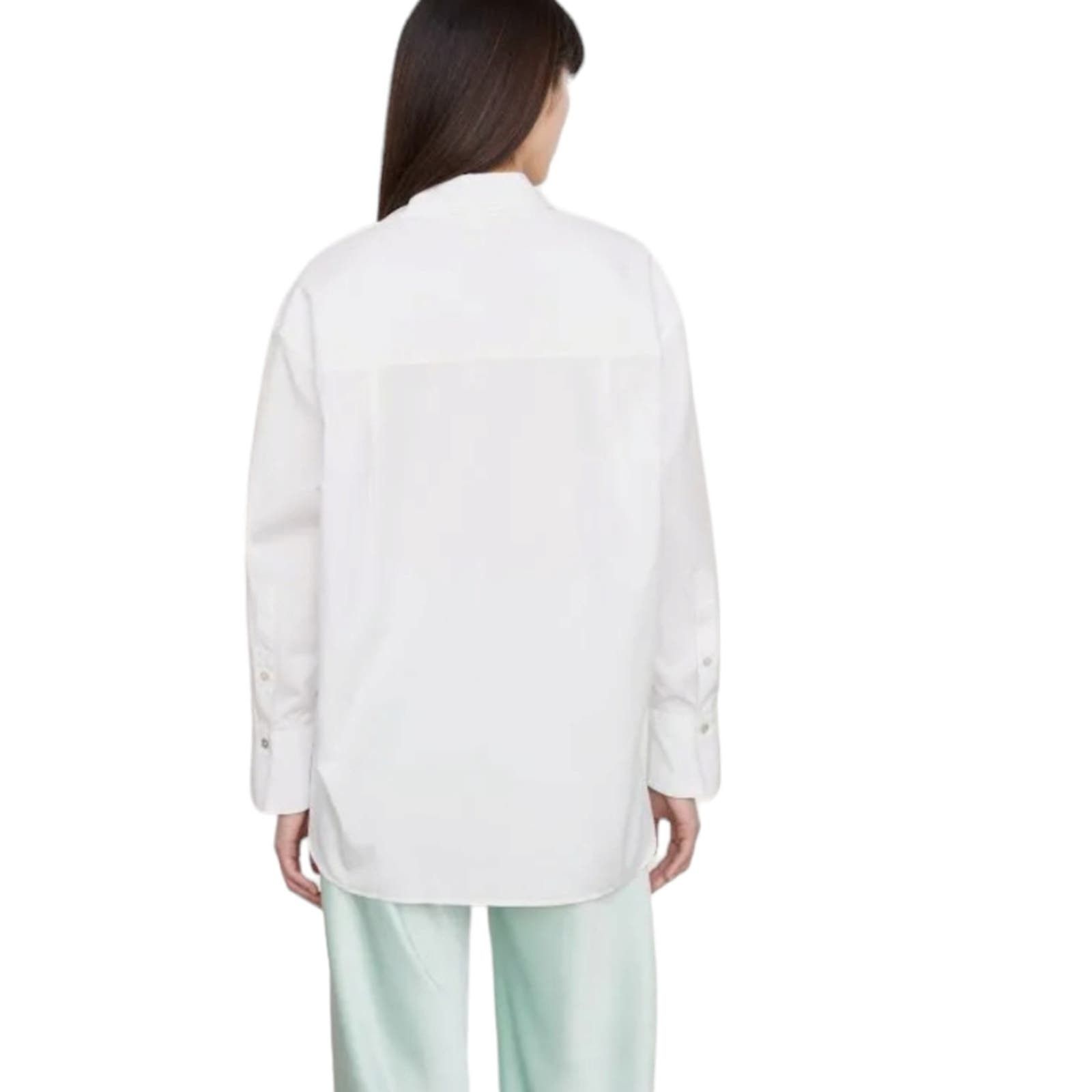 Vince Vince oversized cotton white button up down shirt large | Grailed