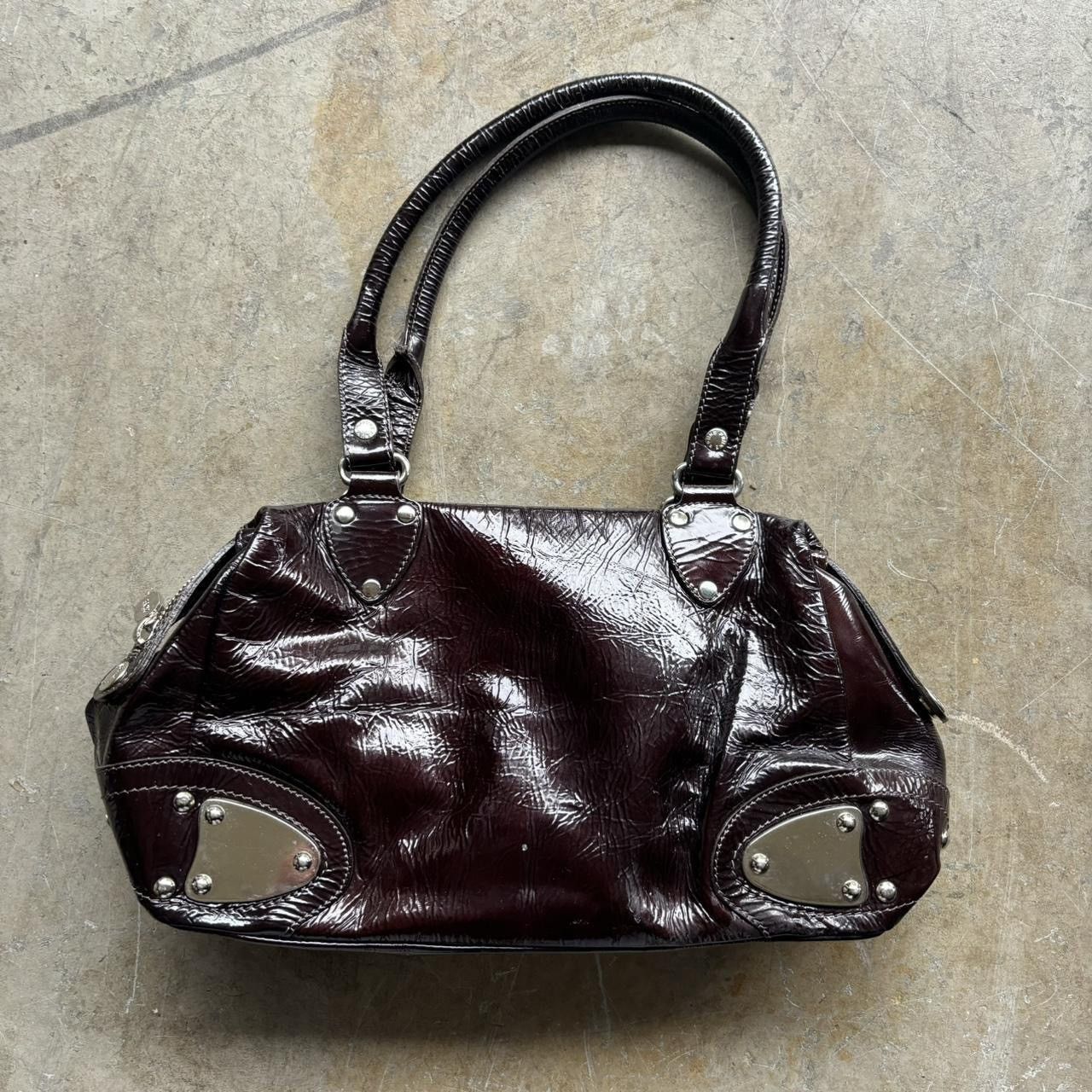 Streetwear y2k cyber leather purse | Grailed