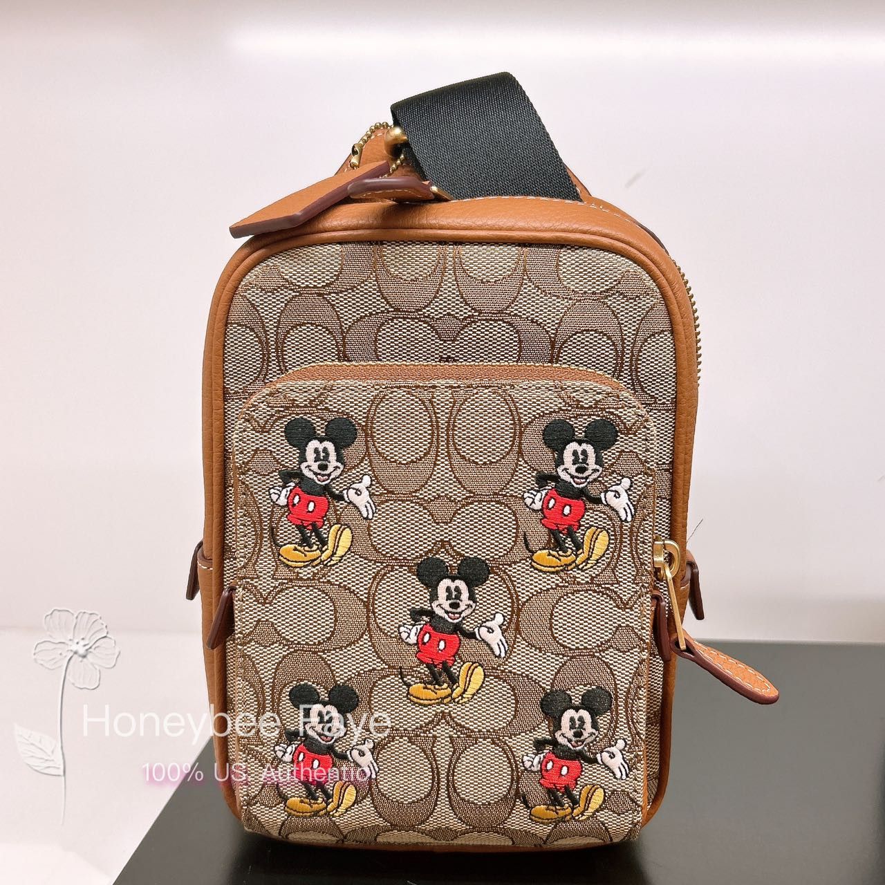 Coach Disney Track Pack 14 In Signature Jacquard Mickey Mouse | Grailed