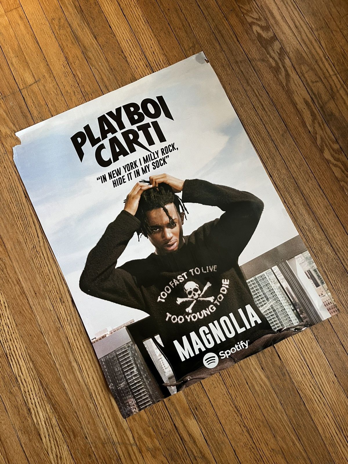 Playboi Carti Rare Playboi Carti Magnolia Spotify Promo Poster | Grailed