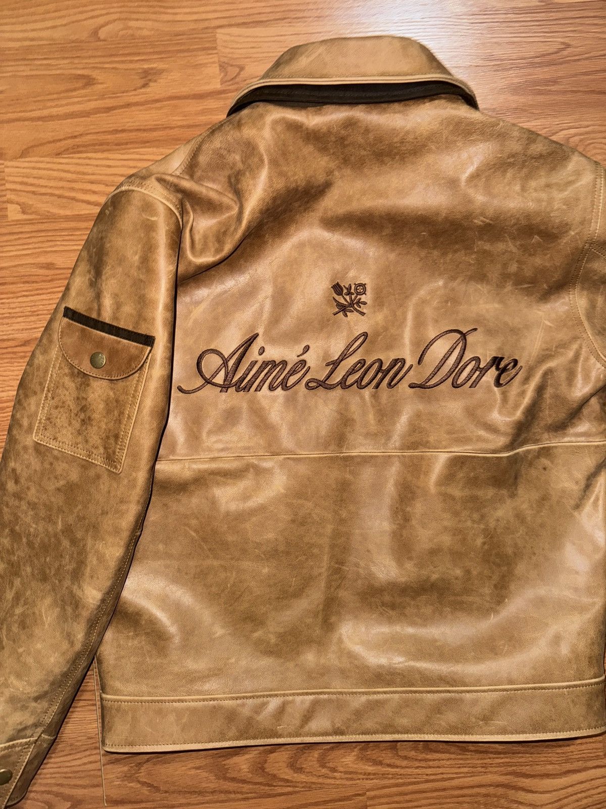 Aime Leon Dore Aime Leon Dore Leather Aviator Jacket | Grailed