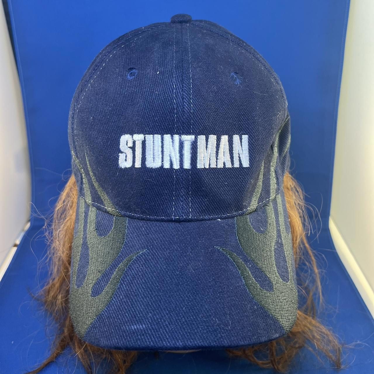 MLB Stuntman Embroidered Cap with Flame Design | Grailed