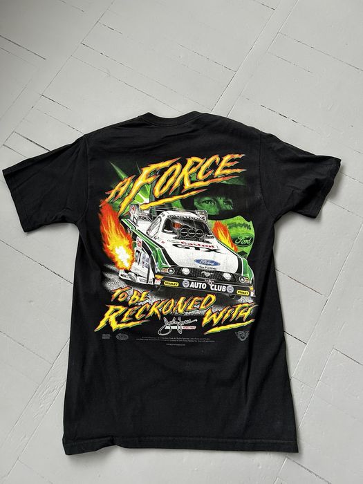 Vintage John Force drag racing T-shirt | Grailed