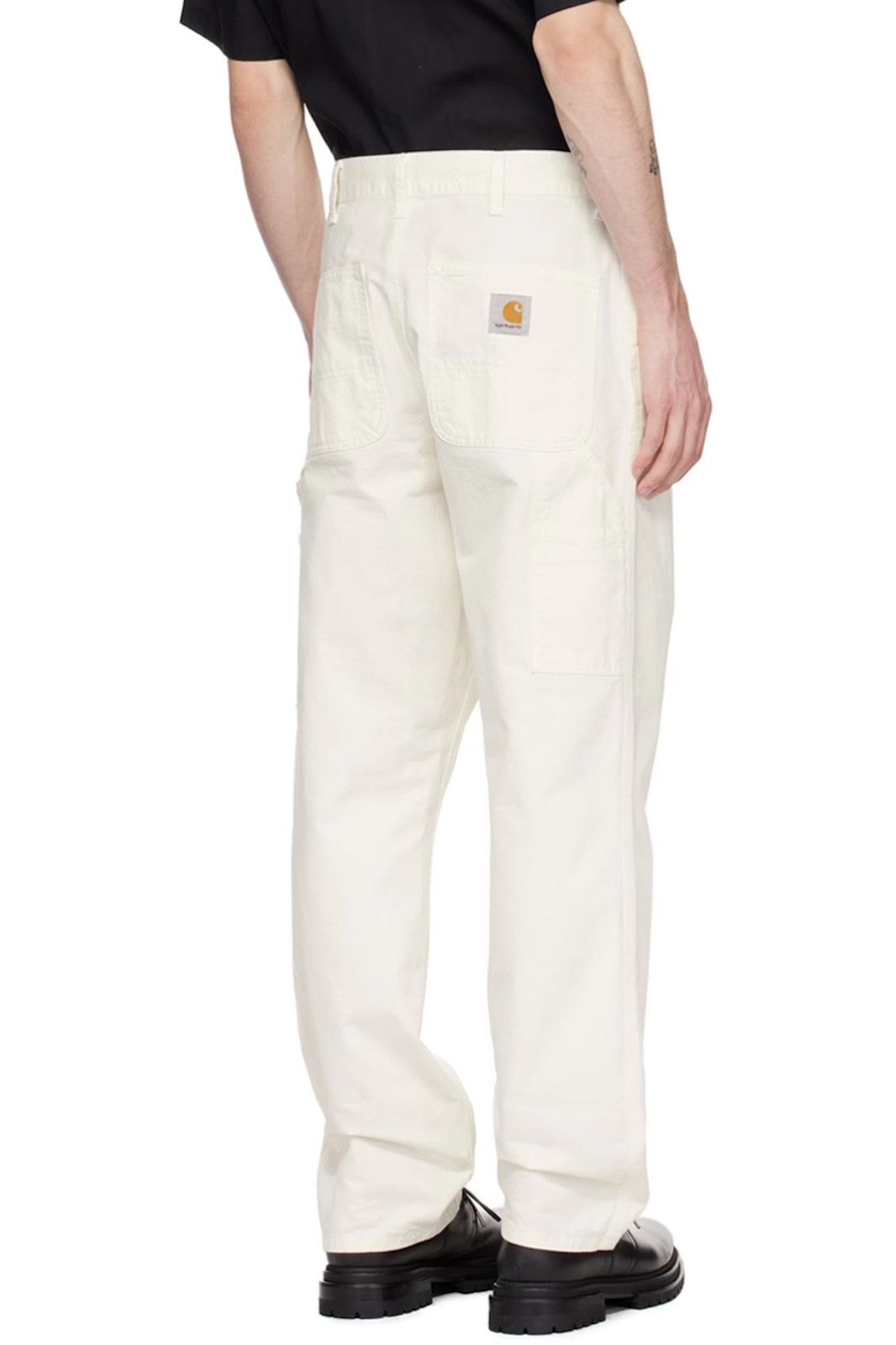 Carhartt Wip CARHARTT WORK IN PROGRESS Off-White Single Knee Trousers ...