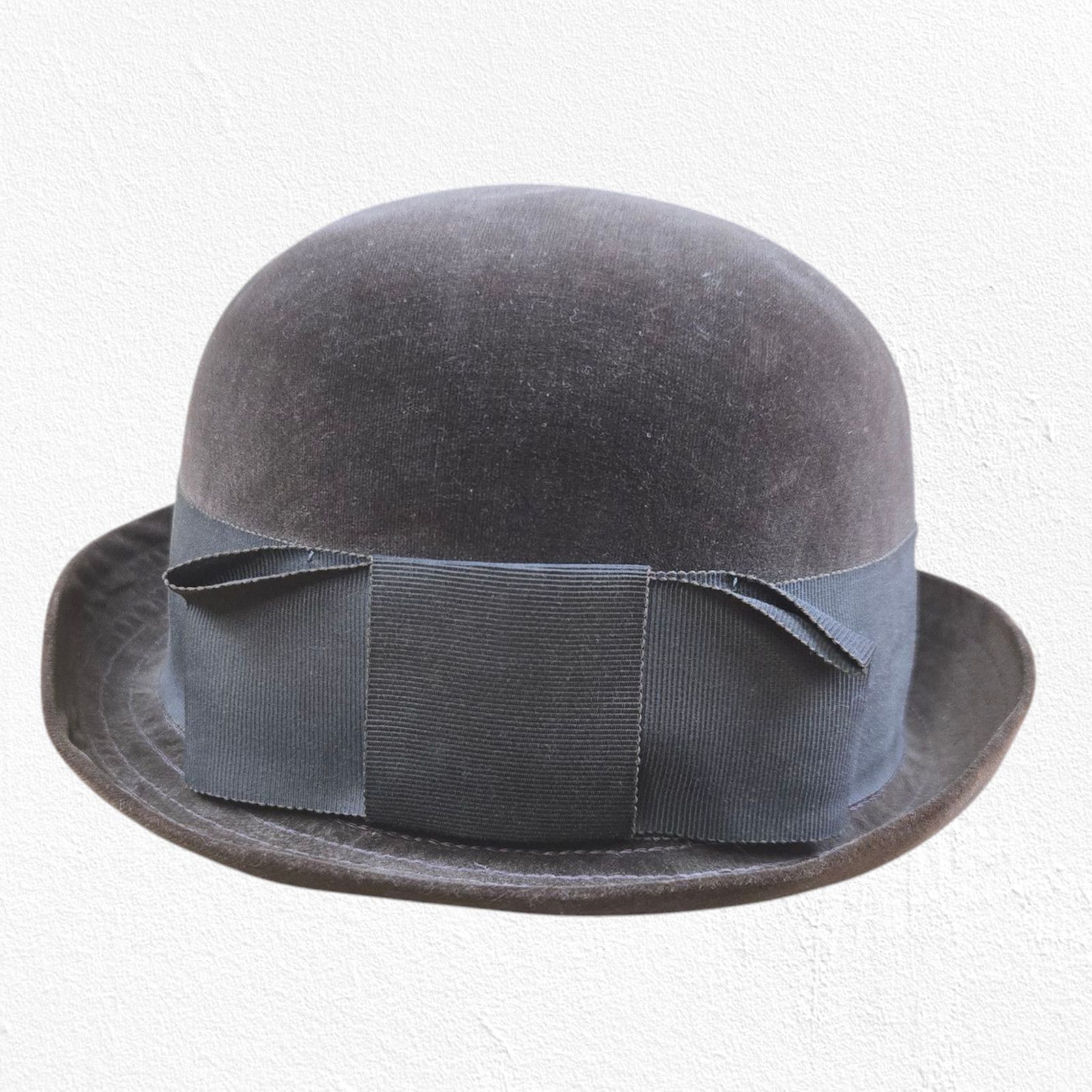 Vintage 1940s Classic Brown Fur Felt Derby Bowler Hat Made in USA | Grailed