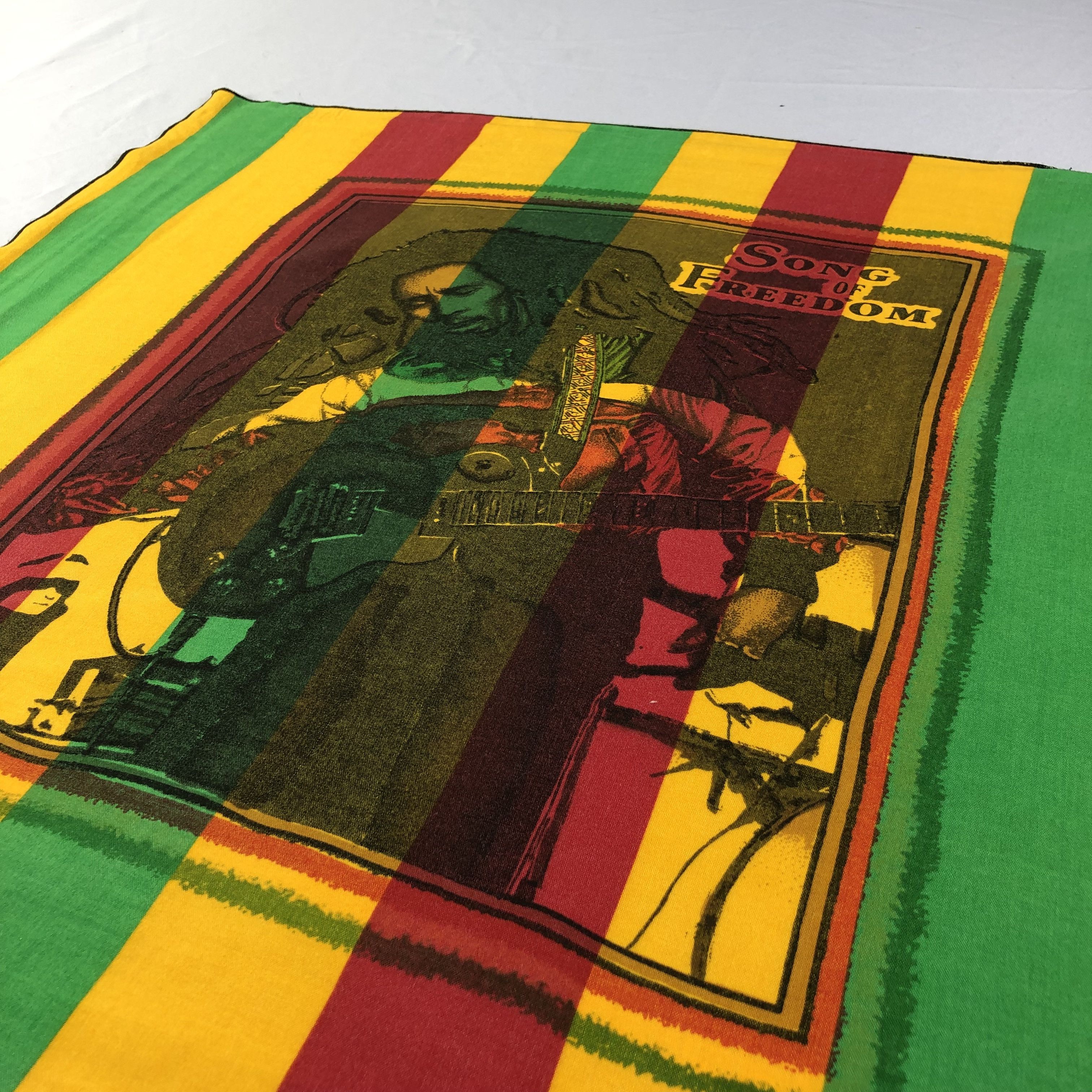 Vintage Bob Marley Rasta Handkerchief Neckerchief Bandana H1475 | Grailed