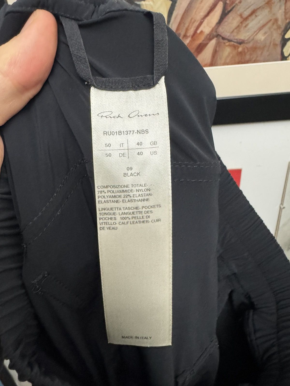 Rick Owens Rick Owens Bauhaus Cargo Pants Black Designer Avant Garde ...