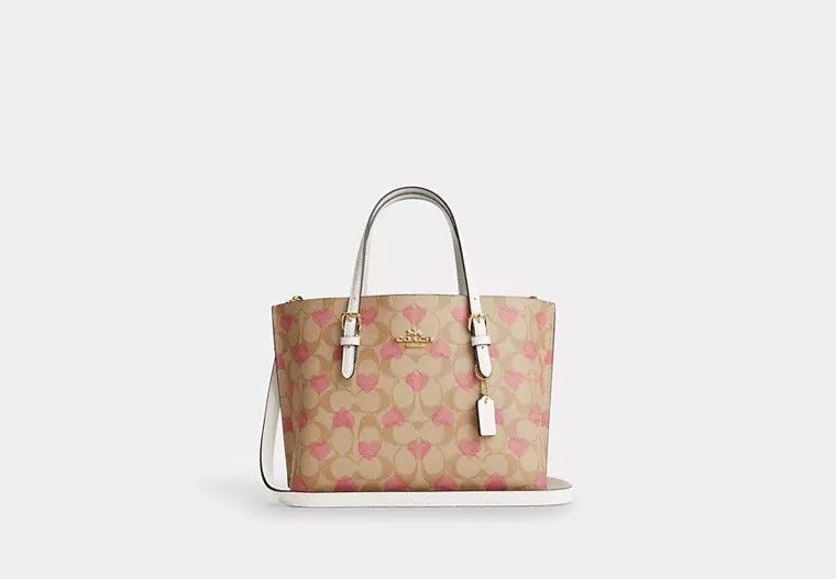 Coach coach Mollie Tote 25 In Signature Canvas With Heart Print | Grailed