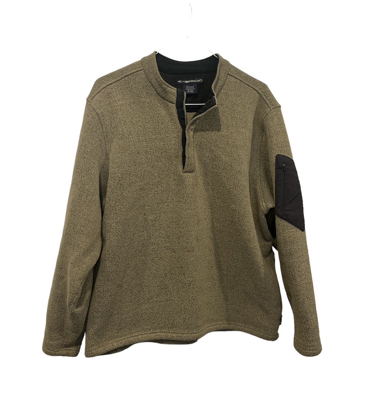 Exofficio Exofficio Mens 1/4 Button Fleece Size XL Tan Khaki | Grailed