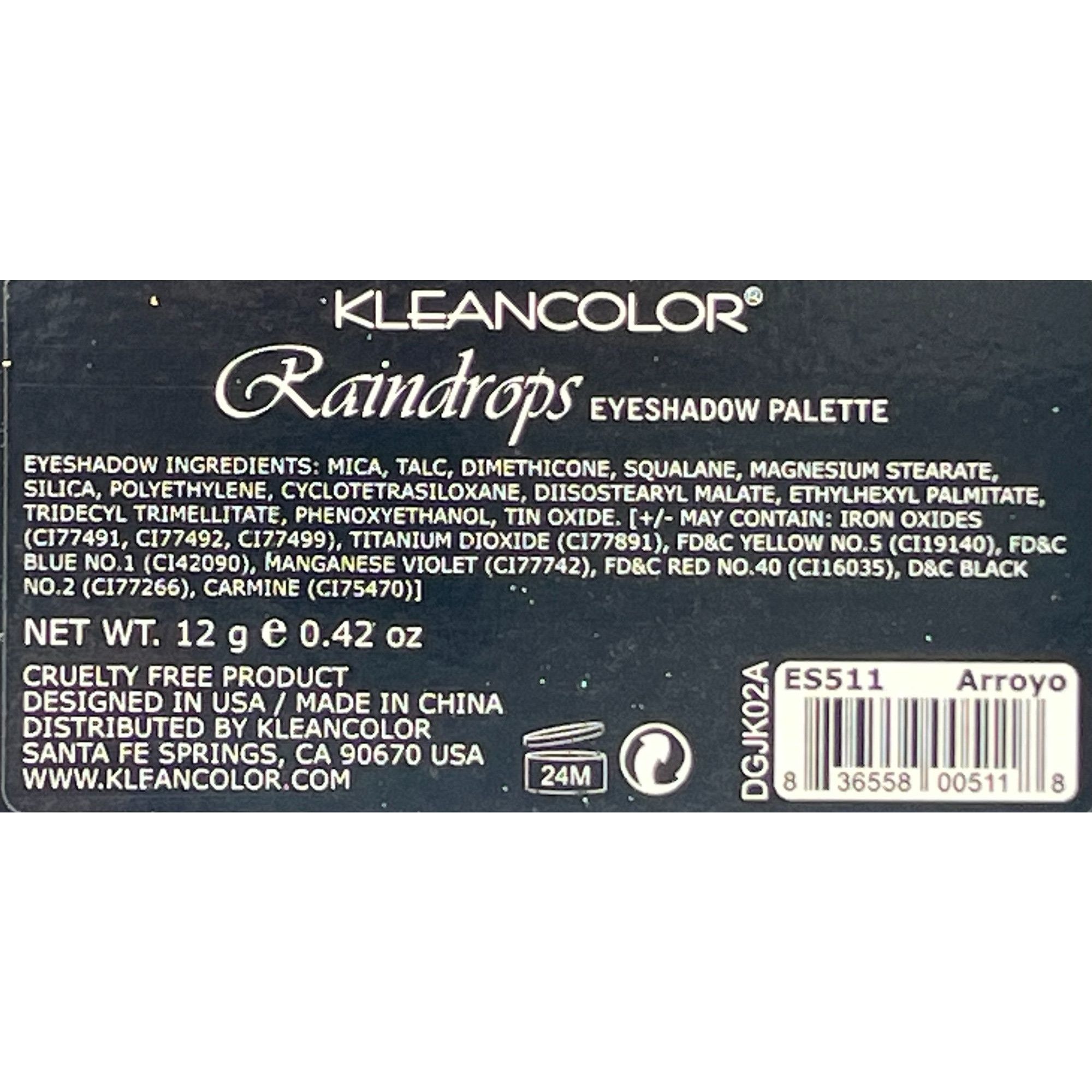 Other Kleancolor - Raindrops Eyeshadow Palette - Arroyo | Grailed