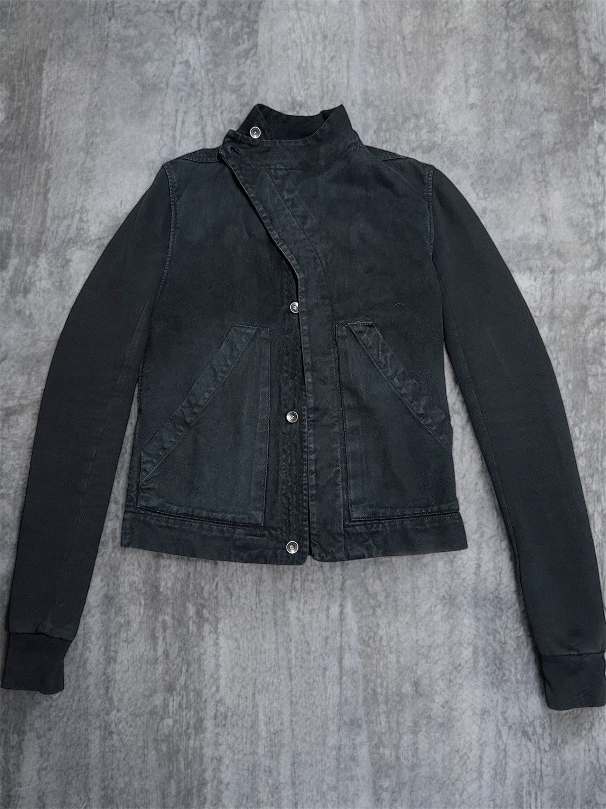 Rick Owens FW14 Rick Owens Slave Jacket ( Cotton Sleeves ) | Grailed