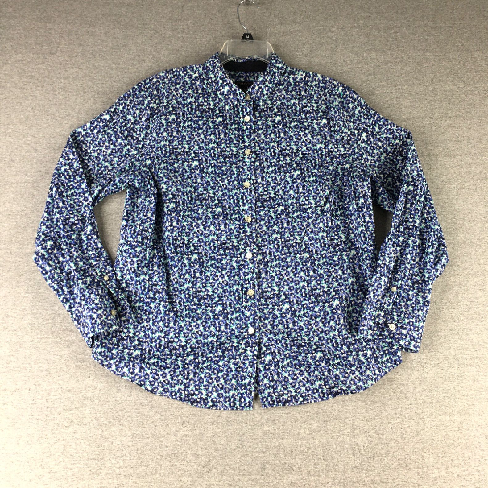 Talbots Talbots Shirt Womens 16 Floral Button Front Mature Plus Ladies ...