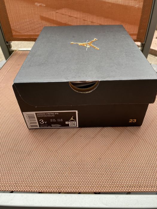 Nike SIZE 3Y JORDAN 4 BRED REIMAGINED | Grailed