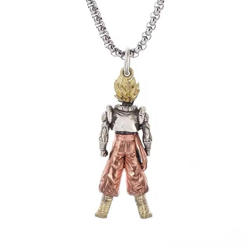 Chain × Cuban Link Chain × Jewelry Super Saiya Son Goku Cartoon Pendant ...