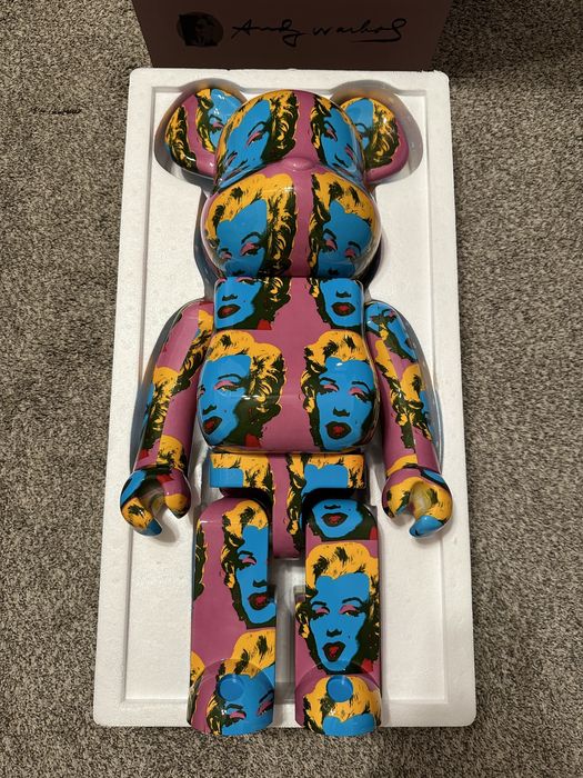 Medicom Bearbrick Bearbrick Andy Warhol Marilyn Monroe #2 1000% Figure ...