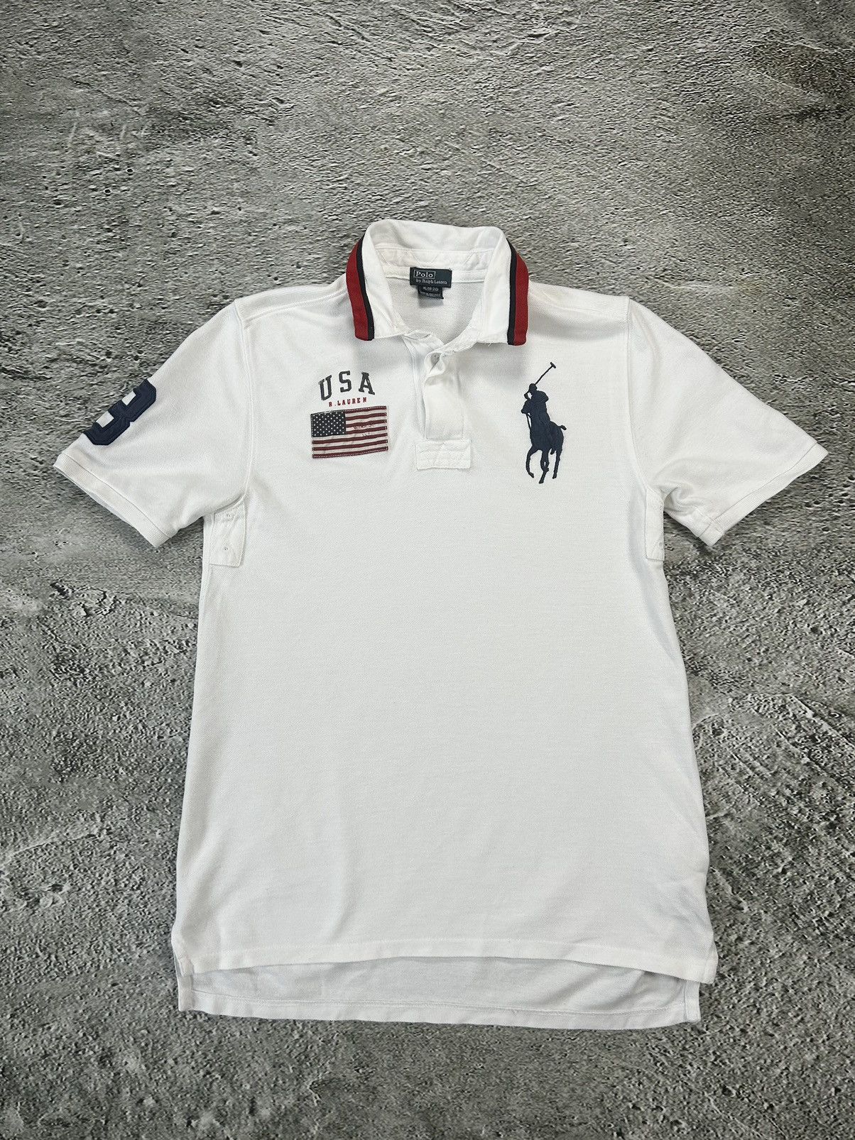 Ralph Lauren Chief Keef Polo Ralph Lauren vintage USA big pony white | Grailed