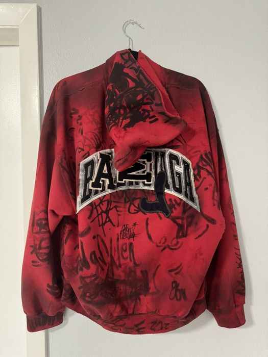 Balenciaga Balenciaga Red Skater zip up | Grailed