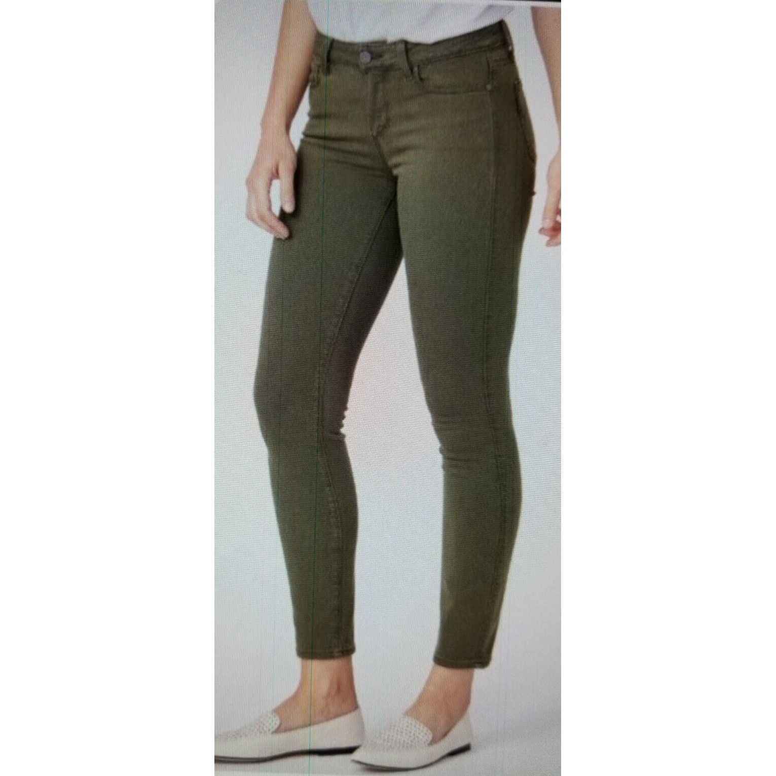 Paige Paige Verdugo Ankle Mid/Lo Rise Skinny Jeans in Faded Vine O ...