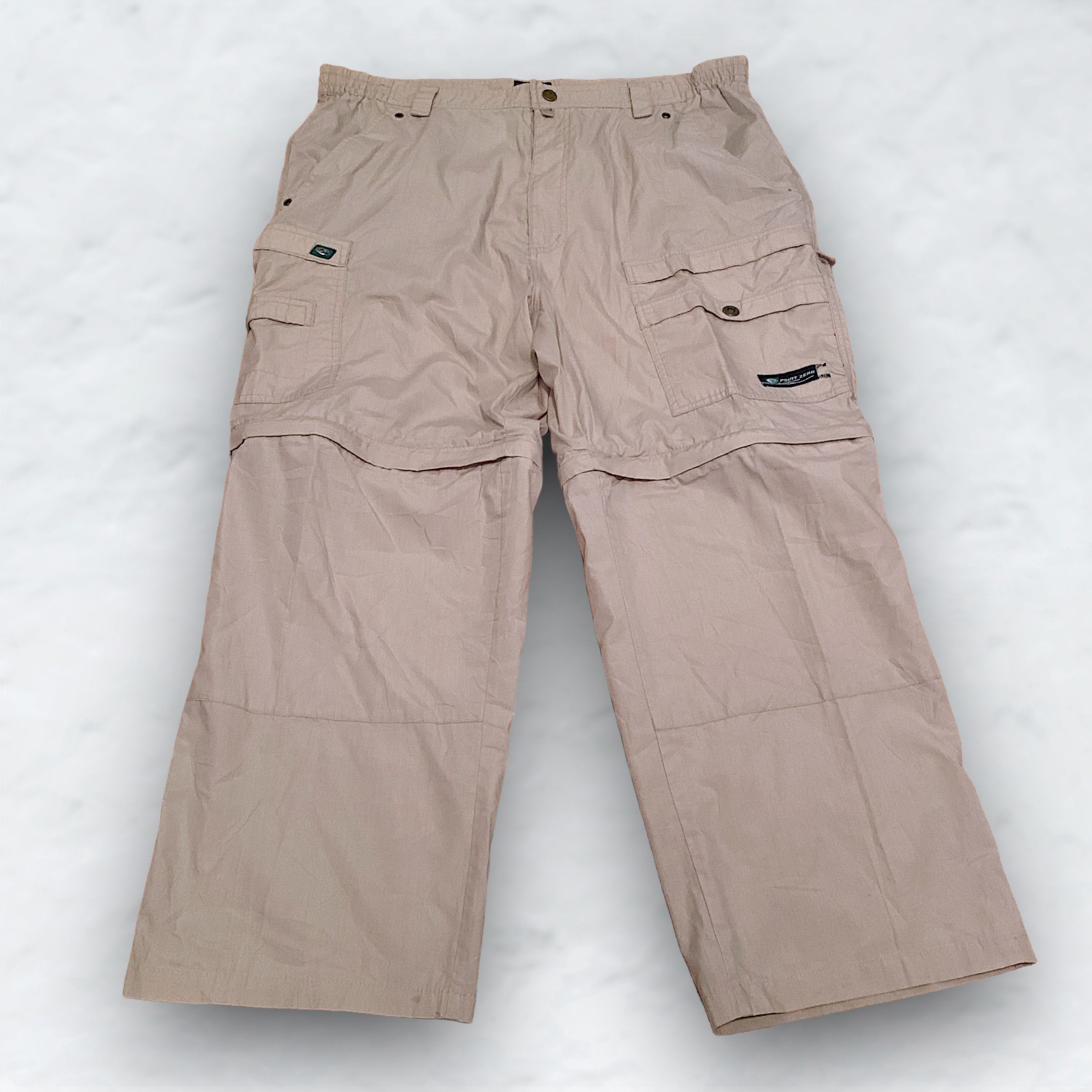 Point Zero Point Zero Retro Y2K Baggy Wide Cargo Pants / Shorts | Grailed