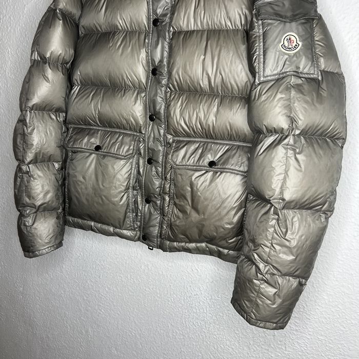 Moncler Moncler Puffer Down Jacket Hubert Coyote Fur Hood Grey RARE ...