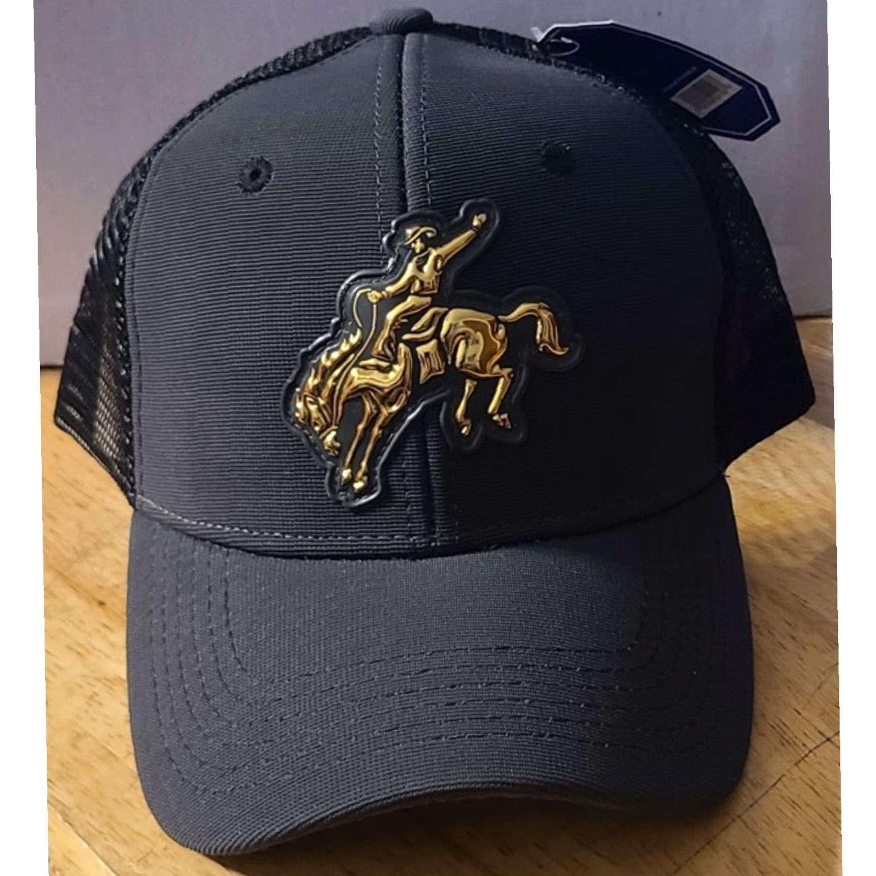 Vintage Authentic Western Style Cowboy Horse Rodeo Snapback Mesh ...