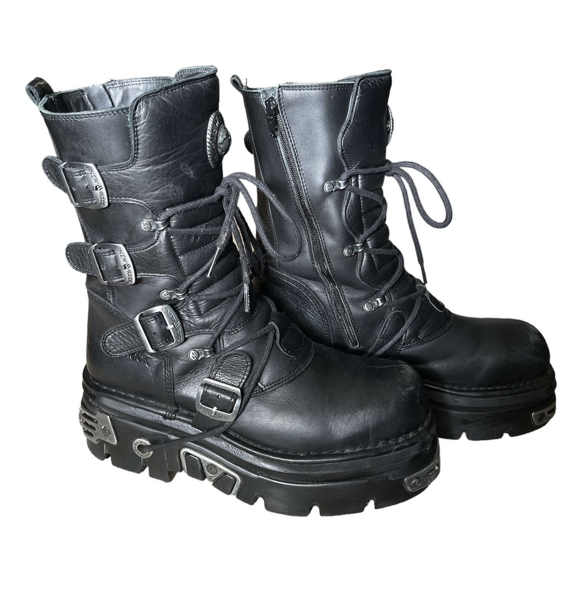 New Rock × Vintage New Rock Reactor Boots | Grailed