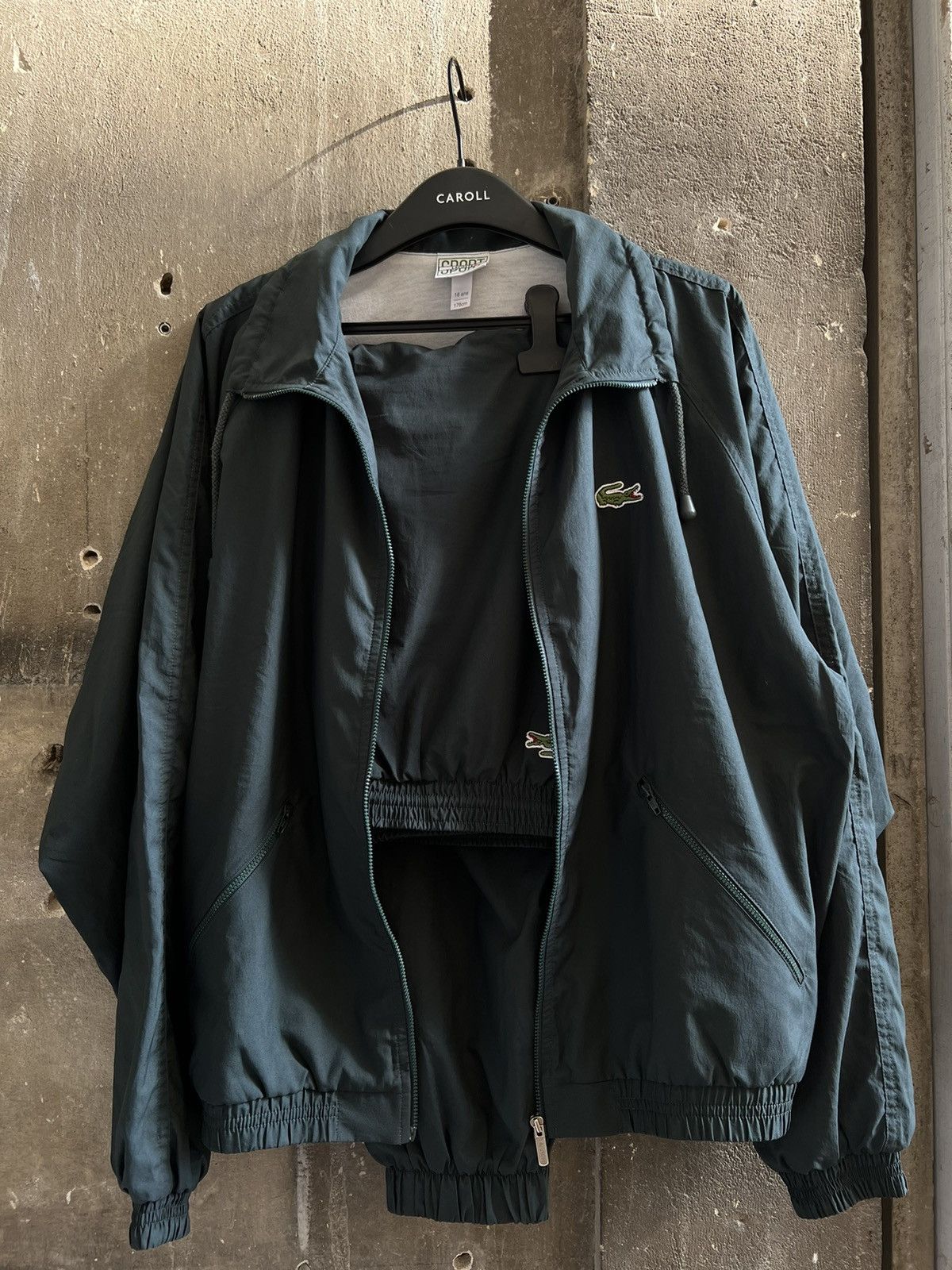 Vintage Lacoste vintage 90’ neylon suit Green | Grailed