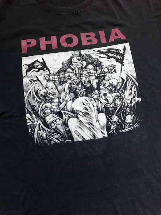 Vintage Vintage Distress Y2K Phobia Band | Grailed