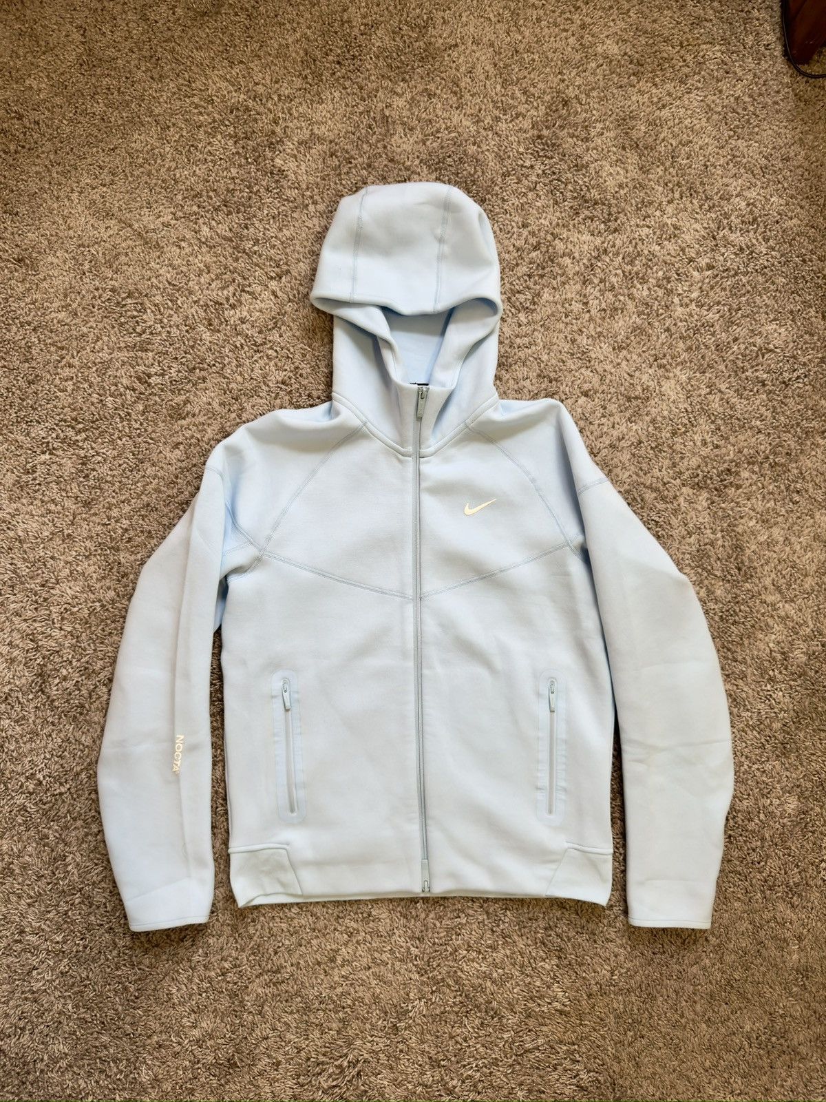 Drake × Nike × Nocta Nike Nocta Cobalt Tint Tech Fleece Full Track Suit ...