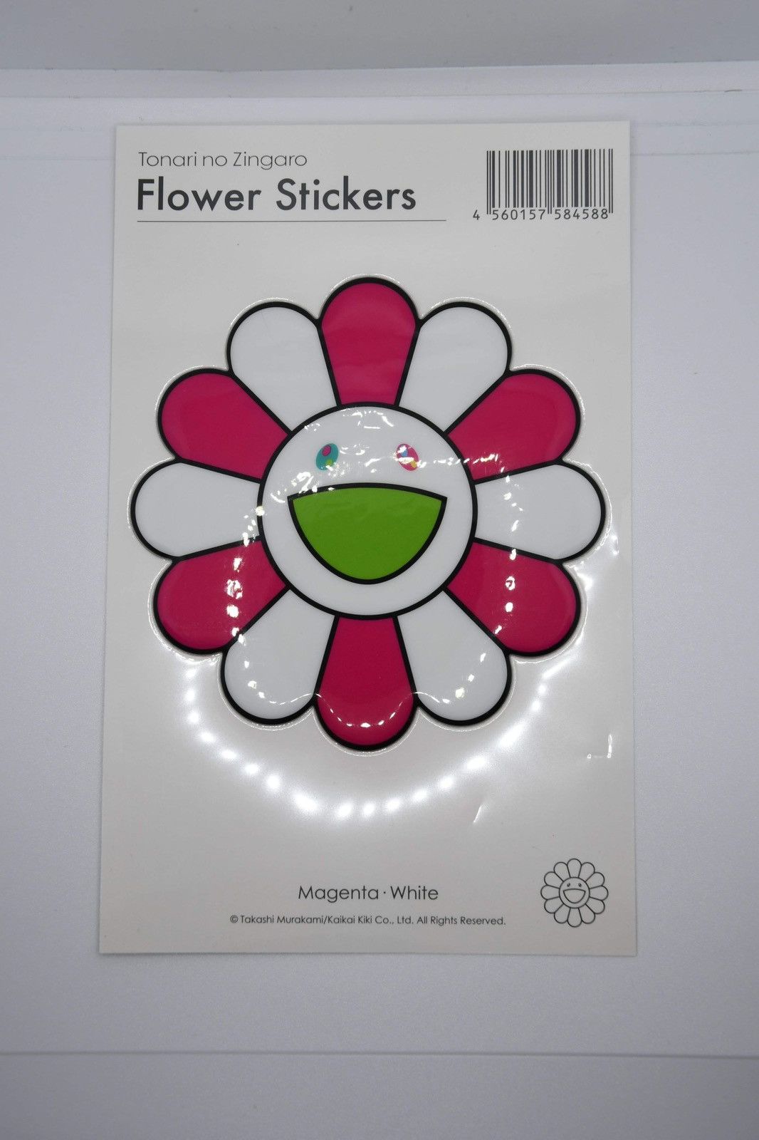 Takashi Murakami Takashi Murakami - Bubblingly Sticker - Magenta white ...